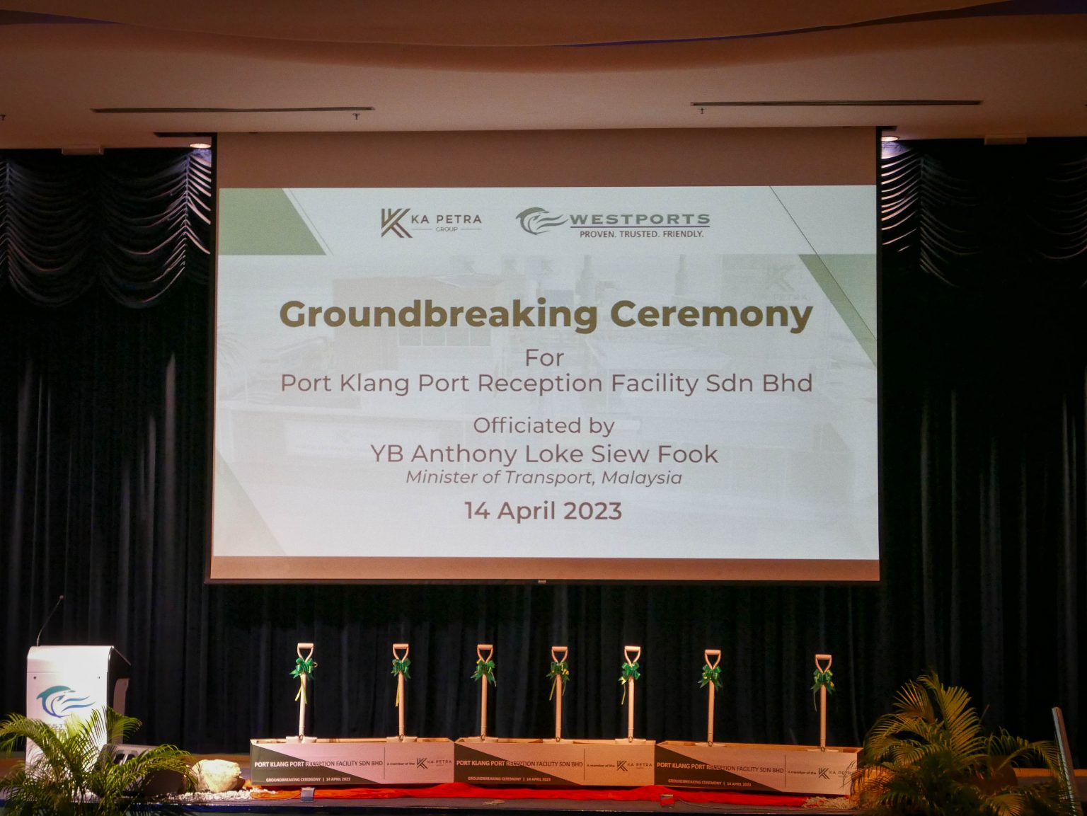 GROUND BREAKING CEREMONY OF PORT KLANG PORT RECEPTION FACILITY AT ...
